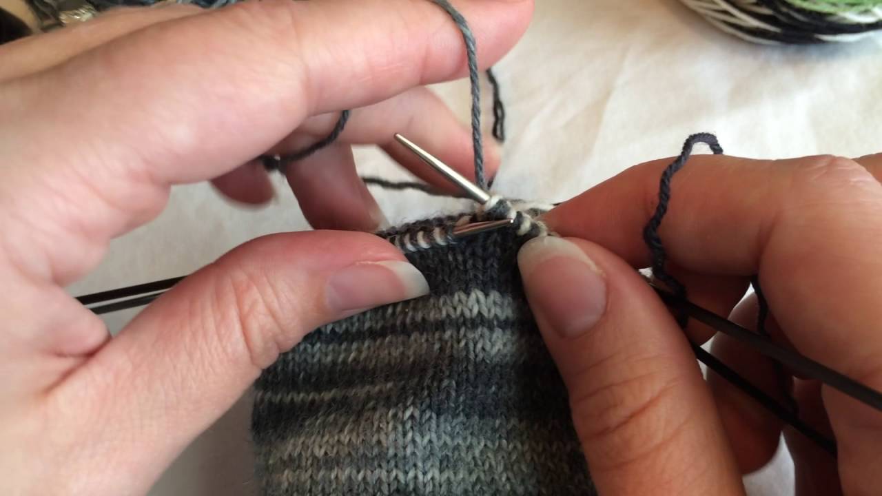 Knitting 2 in 1 Sock Method - YouTube