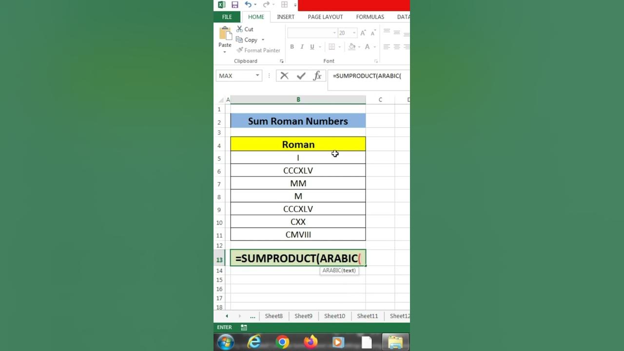shorts How To Sum Roman Number Sum Roman Number Excel Tutorials shorts-how-to-sum-roman-number-sum-roman-number-excel-tutorials