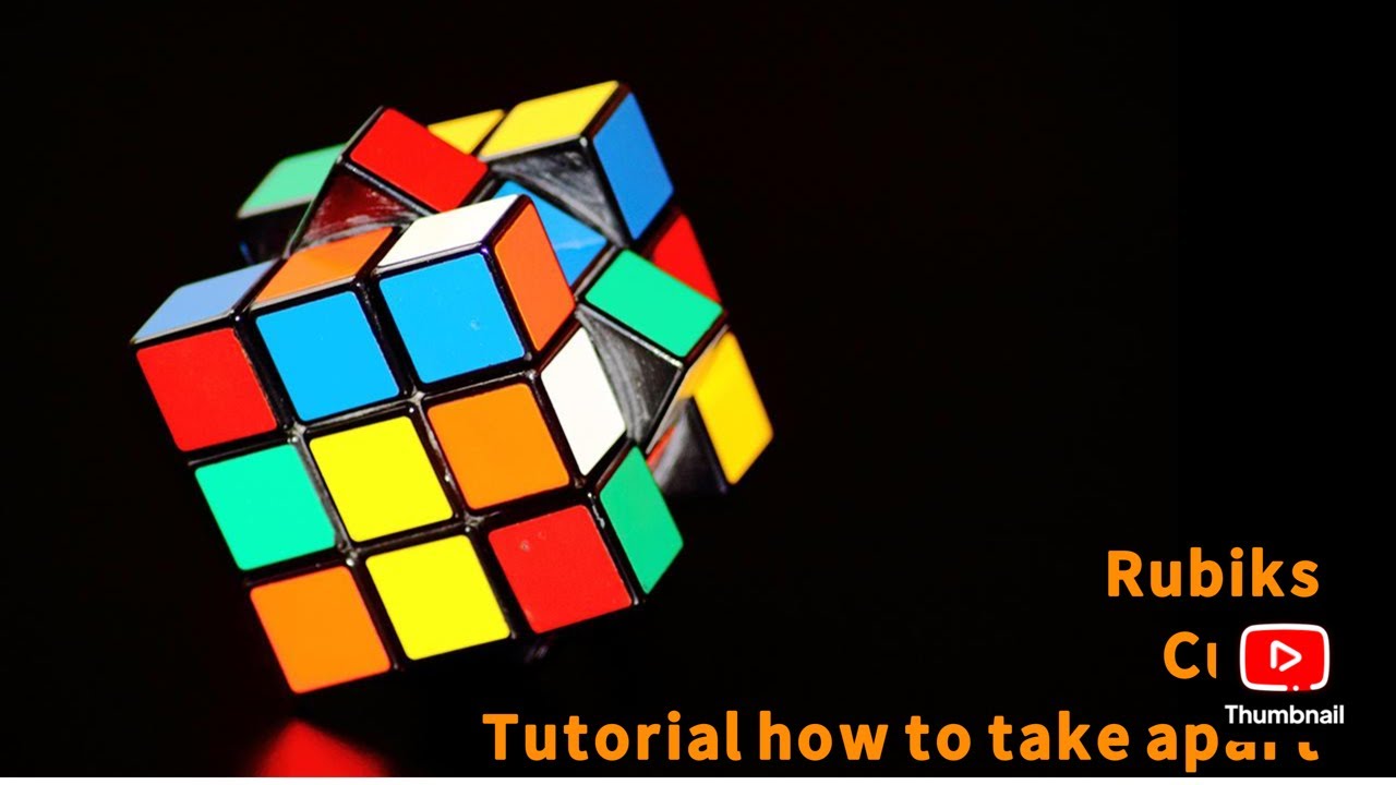 How to take a apart Rubiks cube - YouTube