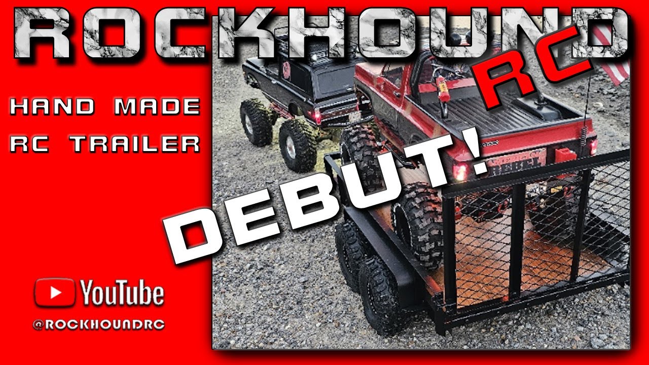 Rockhound RC Adventures: Custom RC Trailer Debut! #rc #rcrockcrawler # ...