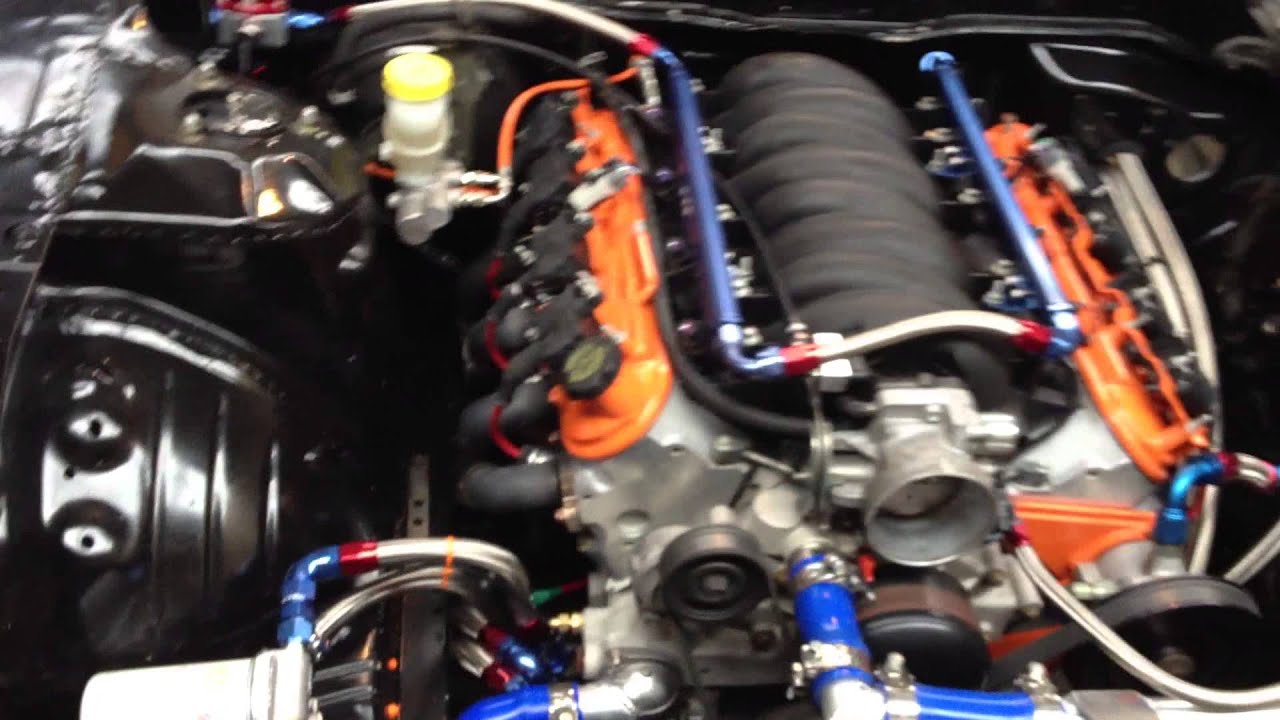 240sx (s14) Ls1 V8 Drift - First start up - YouTube