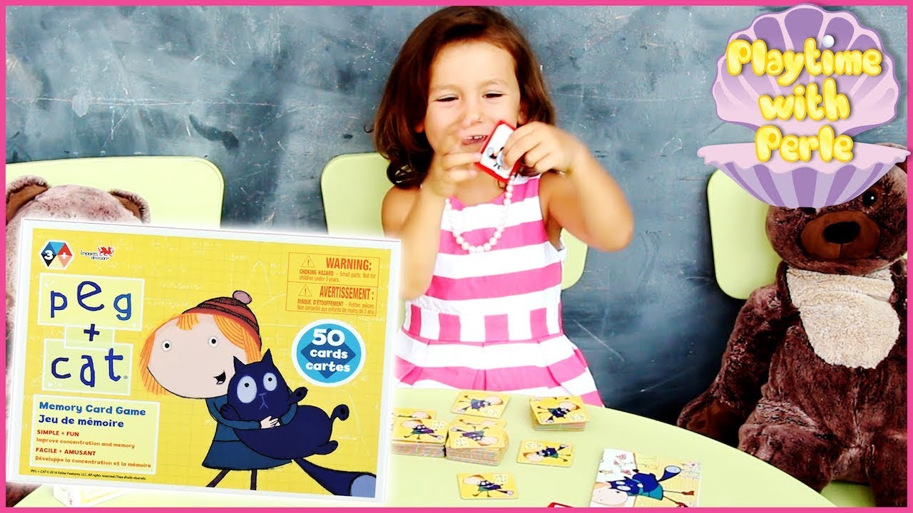 Peg + Cat Memory Card Game Unboxing | Playtime with Perle - YouTube