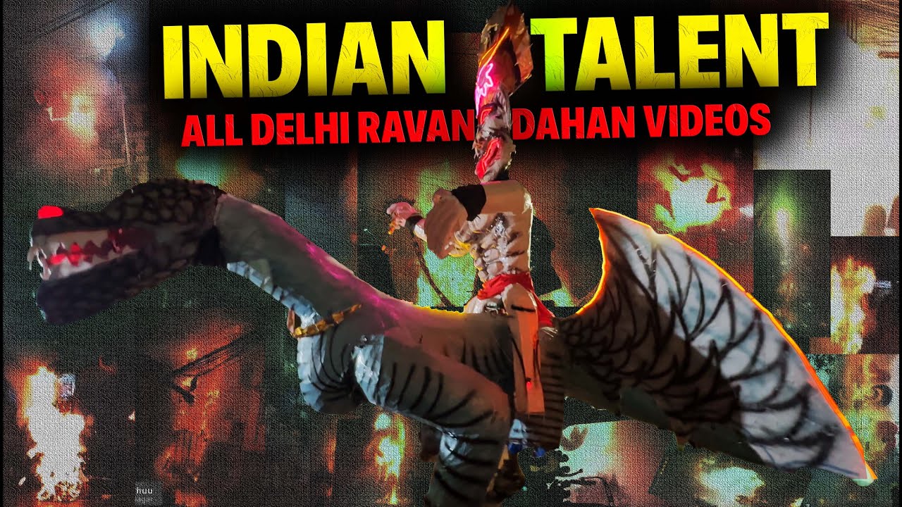 Dussehra Day 2: All Delhi Ravan Dahan and DRAGON RAVAN 🔥 INDIAN TALENT ...