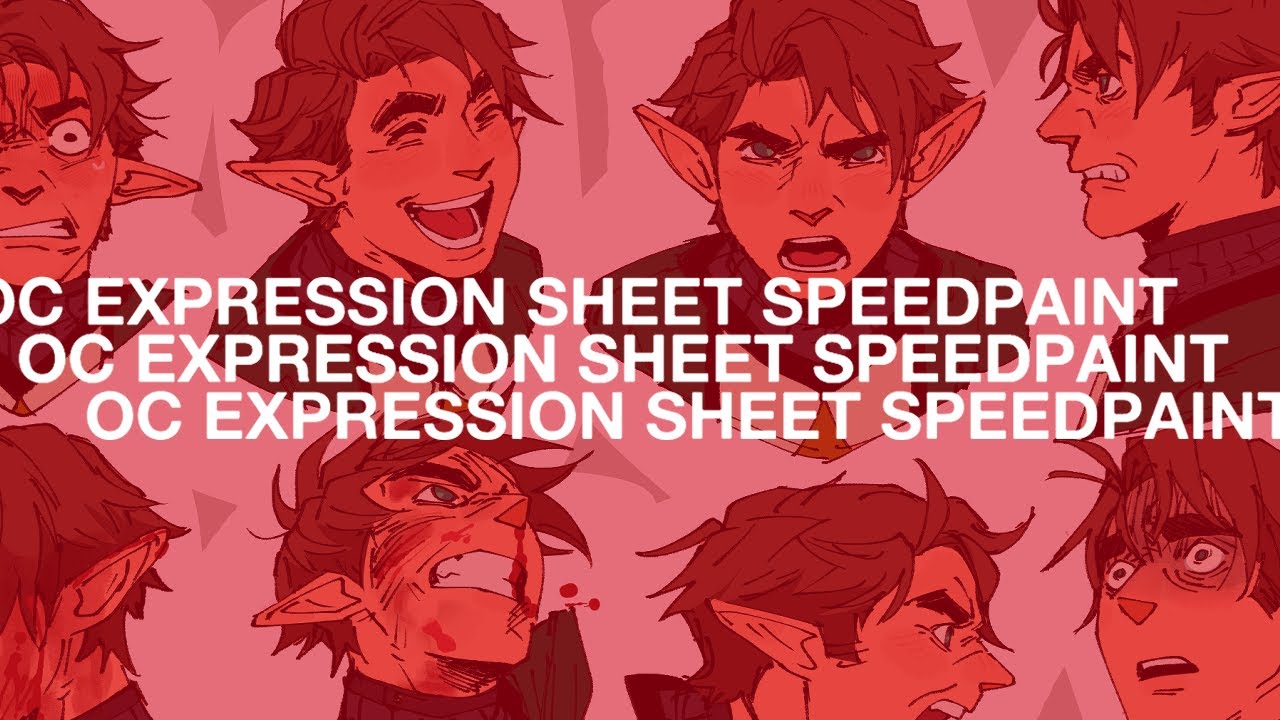 OC Expression Sheet Speedpaint (Clyde Iver) - YouTube