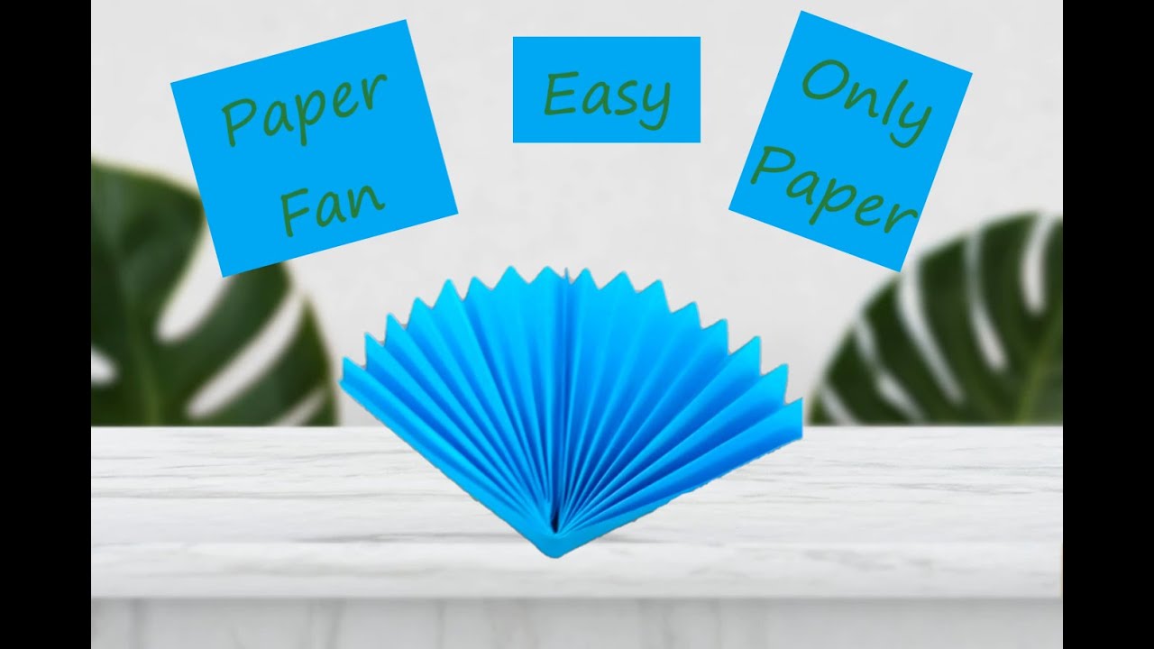How to Make a Paper Fan | Paper Craft - YouTube