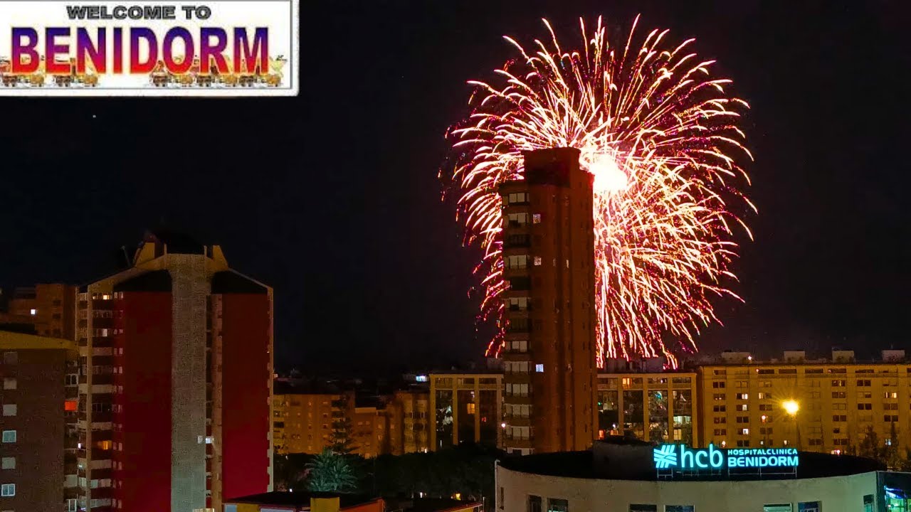 Benidorm Fiesta Ends with a Bang: Fireworks 2024 Highlights - YouTube