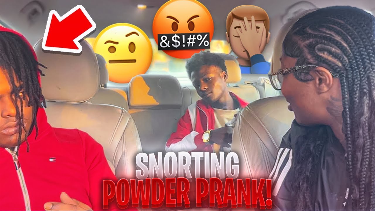 THE GUYS CAUGHT ME SNORTING POWDER PRANK😱🤧*THEY POURED IT OUT* - YouTube
