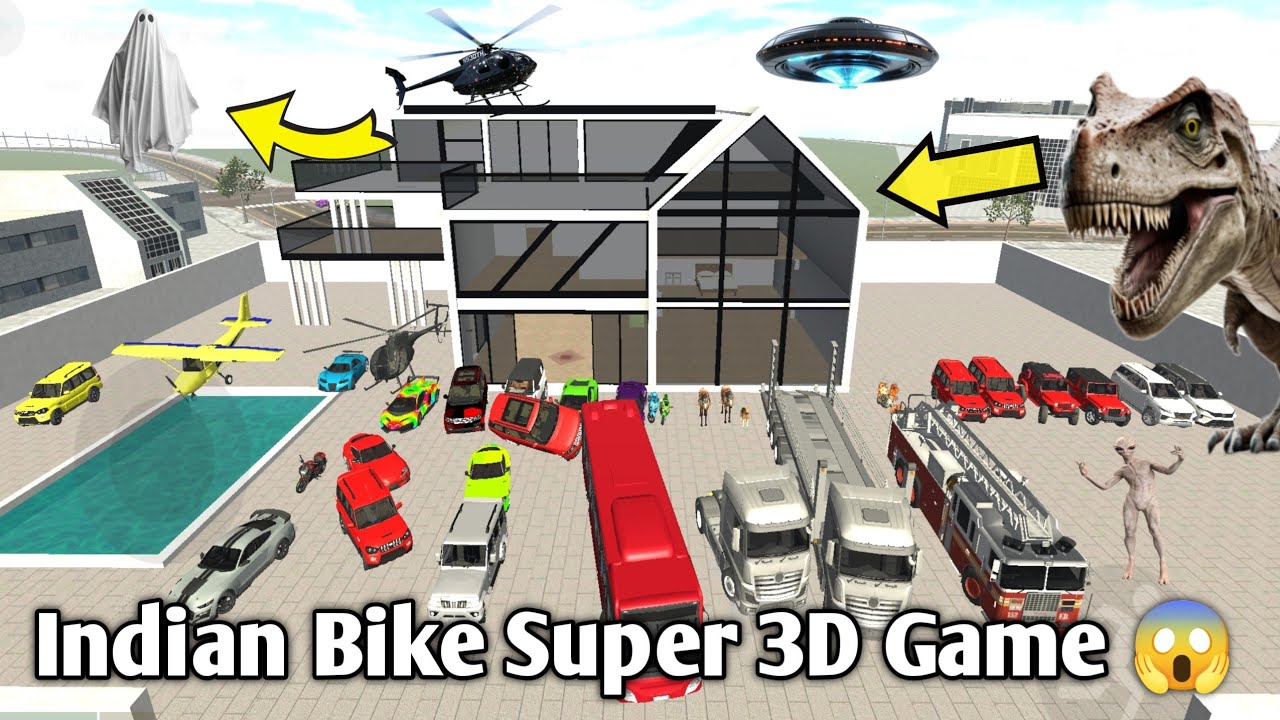 Indian Bikes Super 3D Game 😱 Full City Explore Indian Bike Super 3D ...
