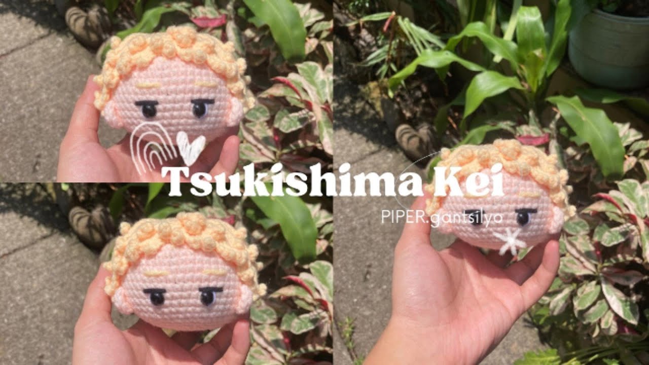 Tsukishima Kei Head Crochet Tutorial - YouTube