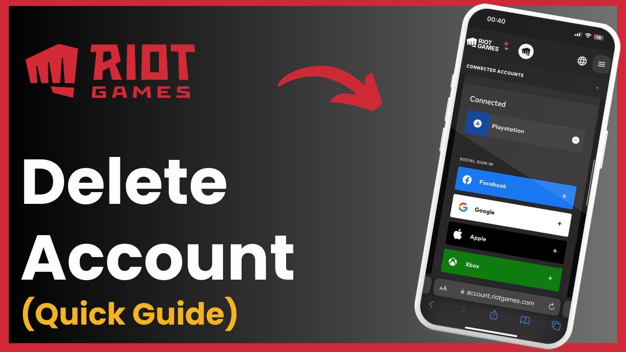 How To Delete Riot Account ! - YouTube