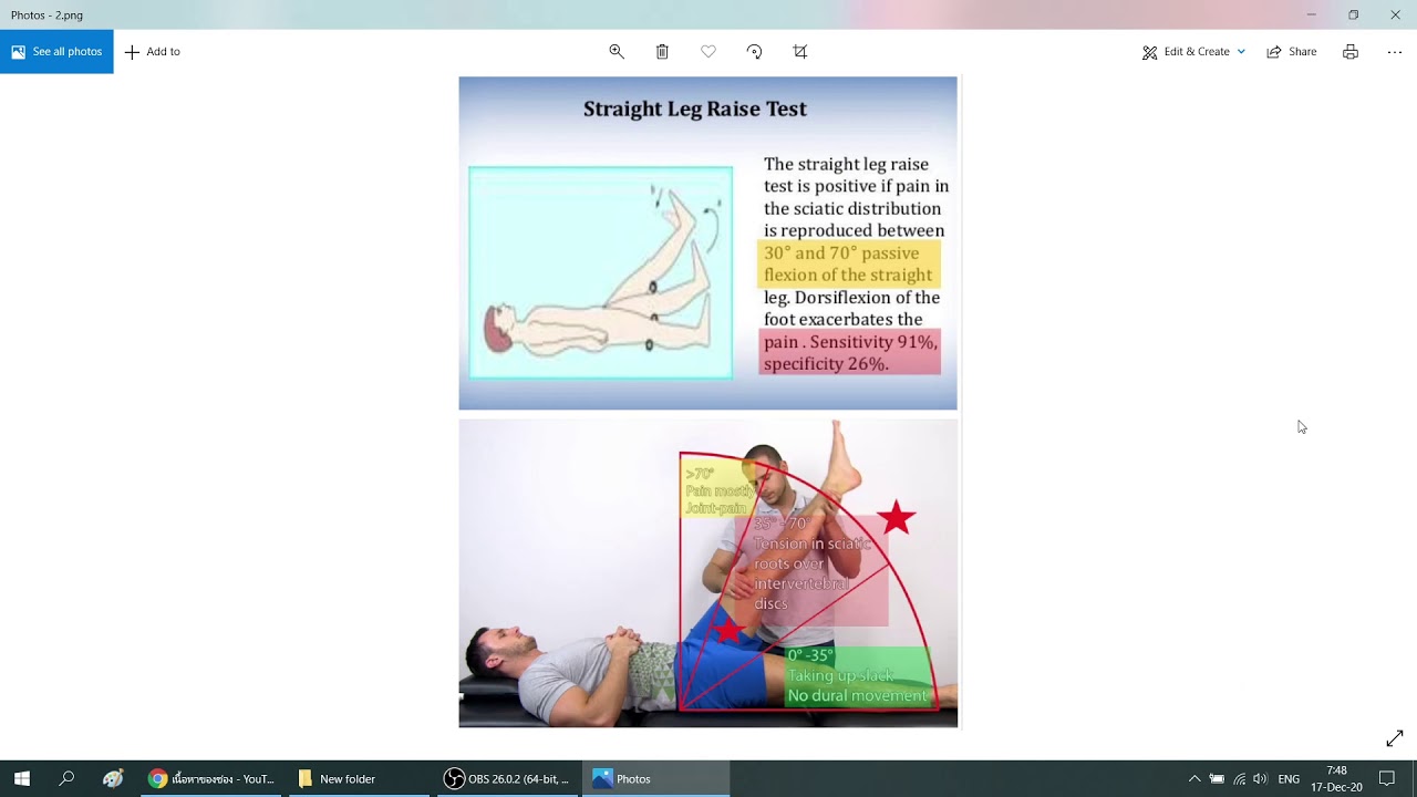 ให้ภาพเล่าเรื่อง : Straight Leg Raising Test (SLRT) แบบ Evidence Based ...