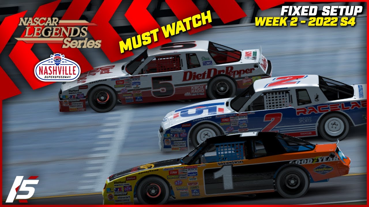 1987 NASCAR Legends - Nashville Superspeedway - iRacing - YouTube