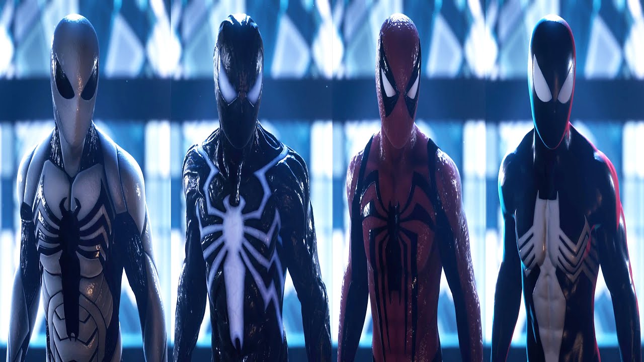 Marvel's Spider-Man 2 Church Scene with All Symbiote Suit Styles - YouTube