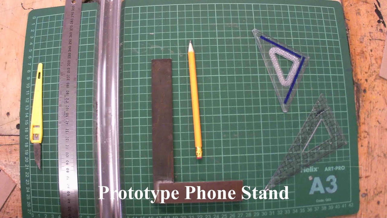 Phone Stand Prototyping Part 2 Corrugated Card at School - YouTube