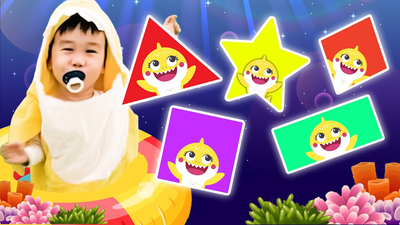 Baby Shark Shapes Finger Family | DoReMi Kids Songs - YouTube