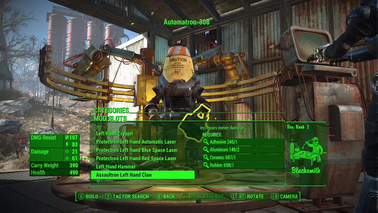 Fallout 4: How to build a construction Protectron [Automatron DLC ...