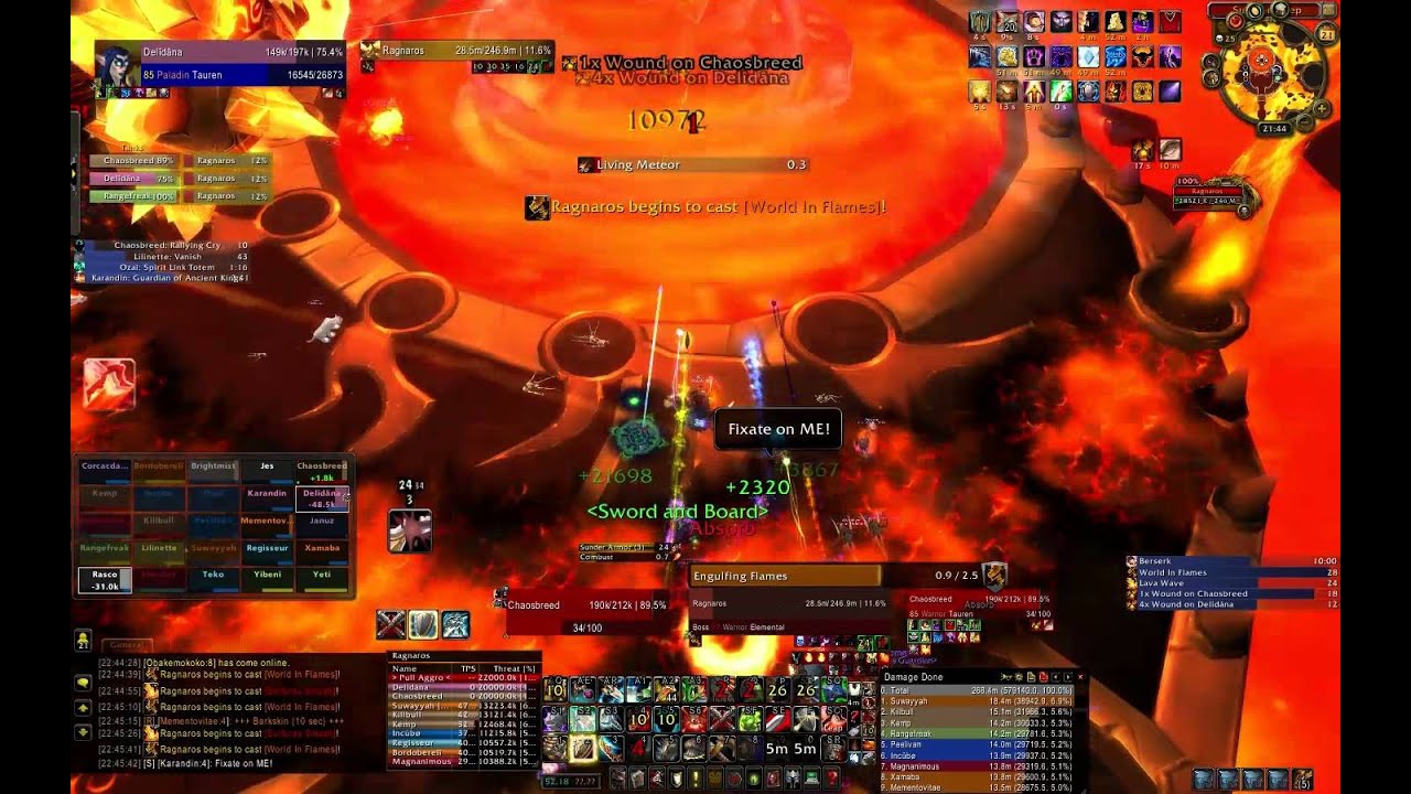 CATASTROPHE - Ragnaros [Realm First!] Kill - Ventrilo - YouTube