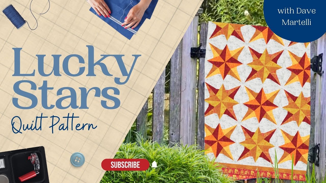 Lucky Stars Pattern and Template Set - YouTube