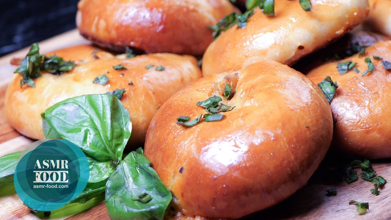 Veggie Pizza Bombs. Make these fun pizzas and enjoy! ASMR Cooking ...