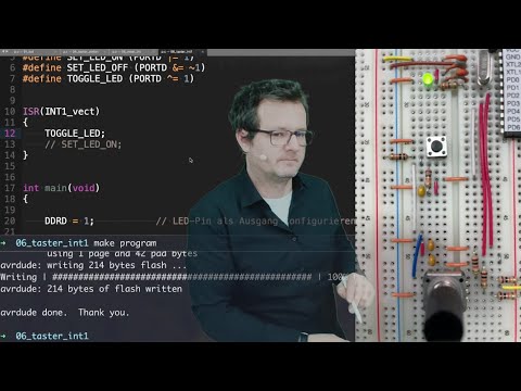 2025 01 14 Programmieren, Mikrocontroller Skript S. 123 - 143 (Polling, Interrupts, Drehgeber ...