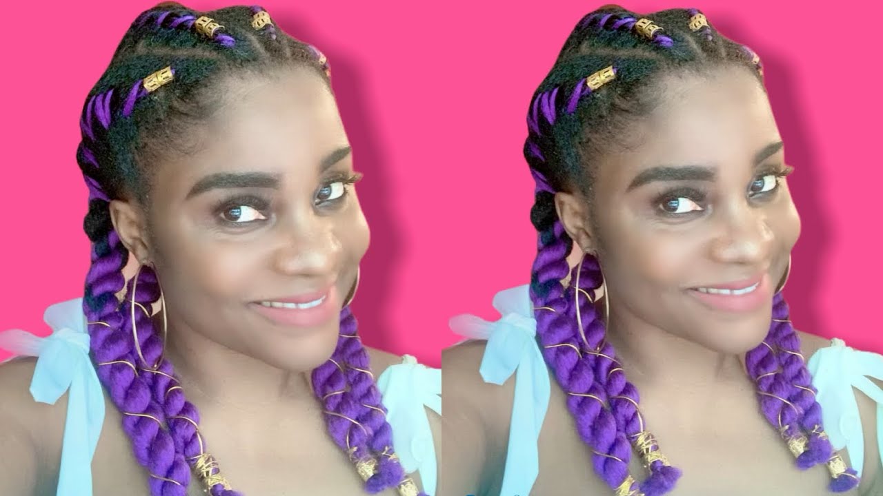 NEEDLE & THREAD FLAT TWIST ON NATURAL HAIR - YouTube