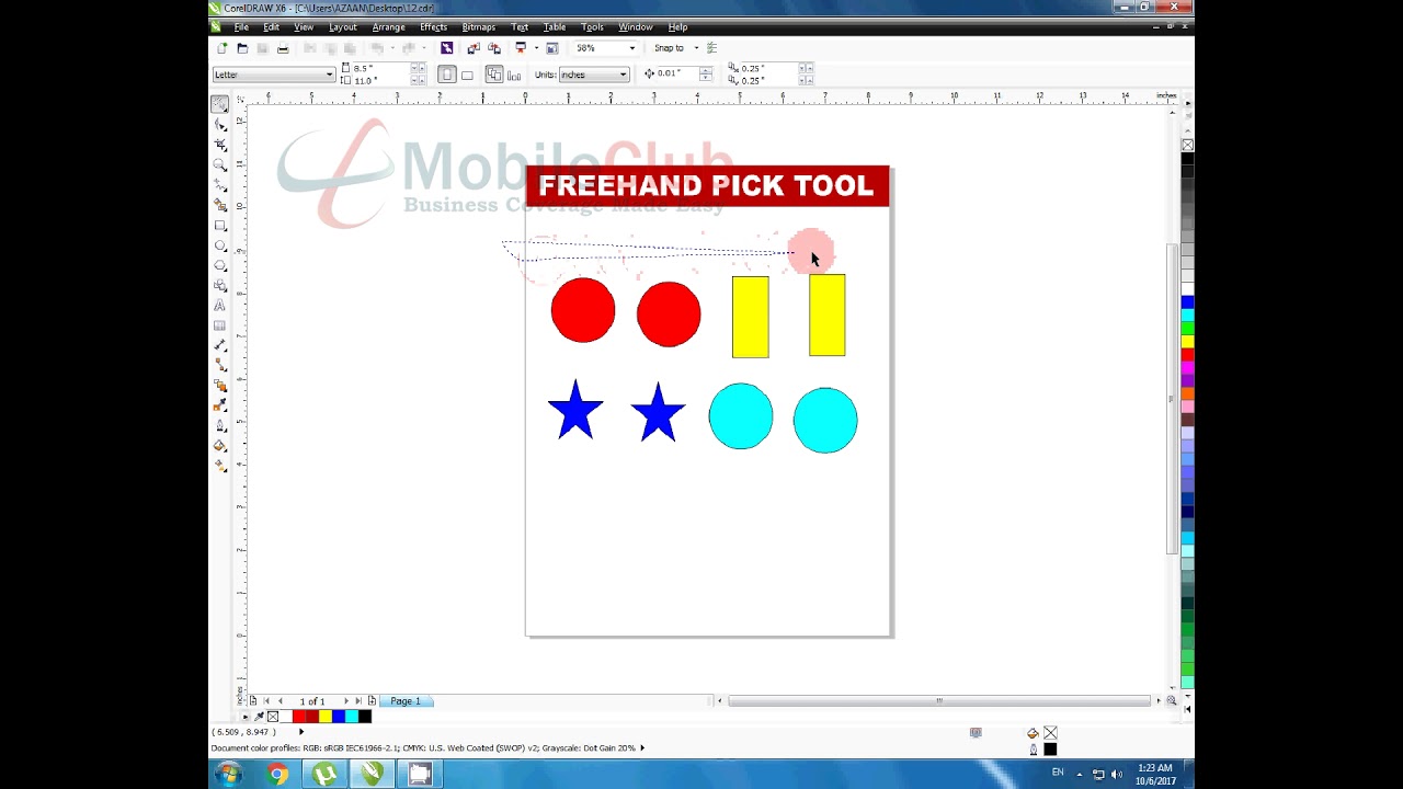 Lesson 4: Working With Objects & Tools Corel Draw Urdu/Hindi - YouTube