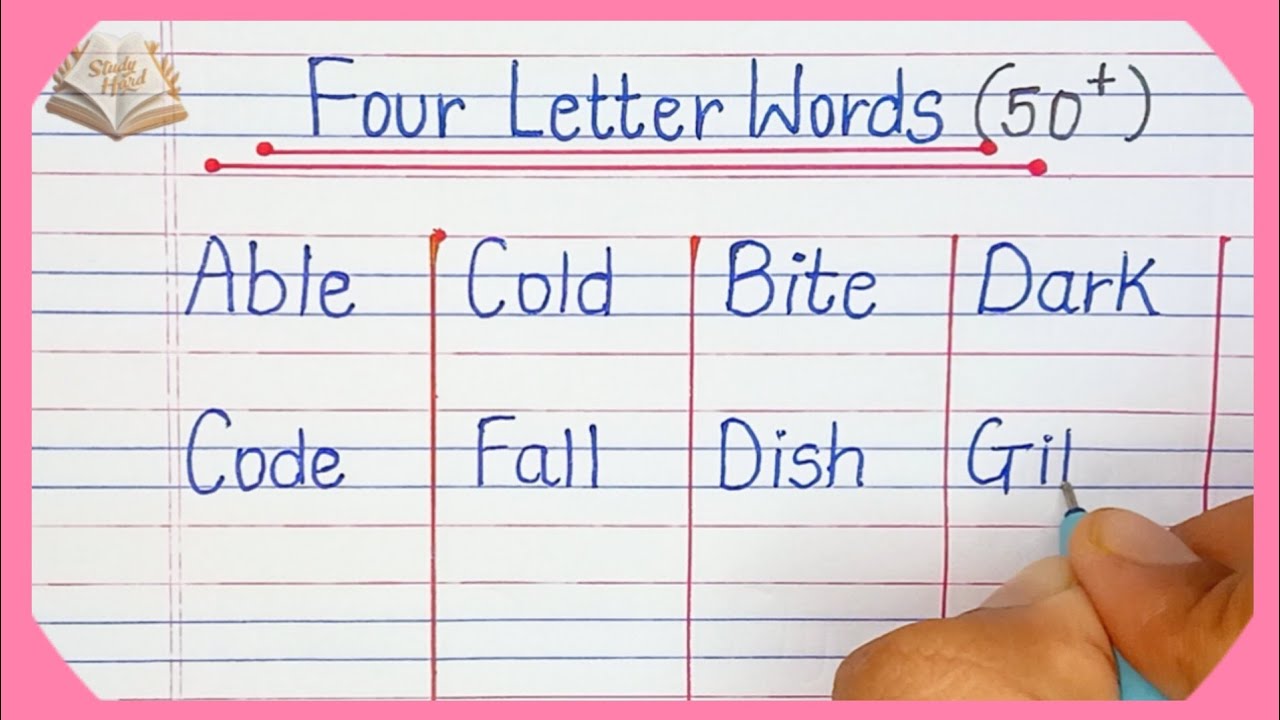 four letter words |4 letter words|four letter words in English |4 ...