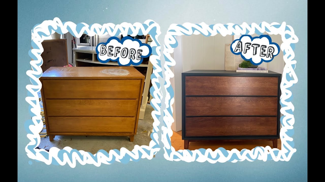 How To Update A Damaged Dresser - furniture flip - crazy before and ...