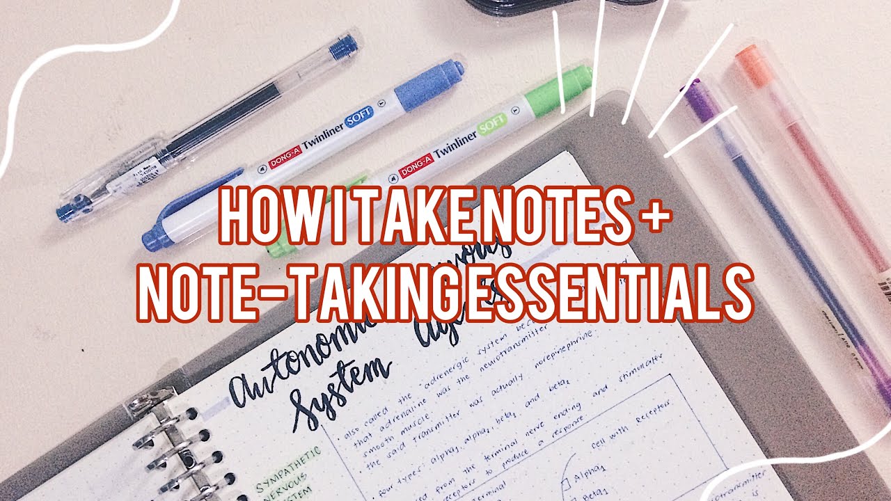 Student Nurse Vlog: How I take notes + Note-taking essentials | Cornell ...