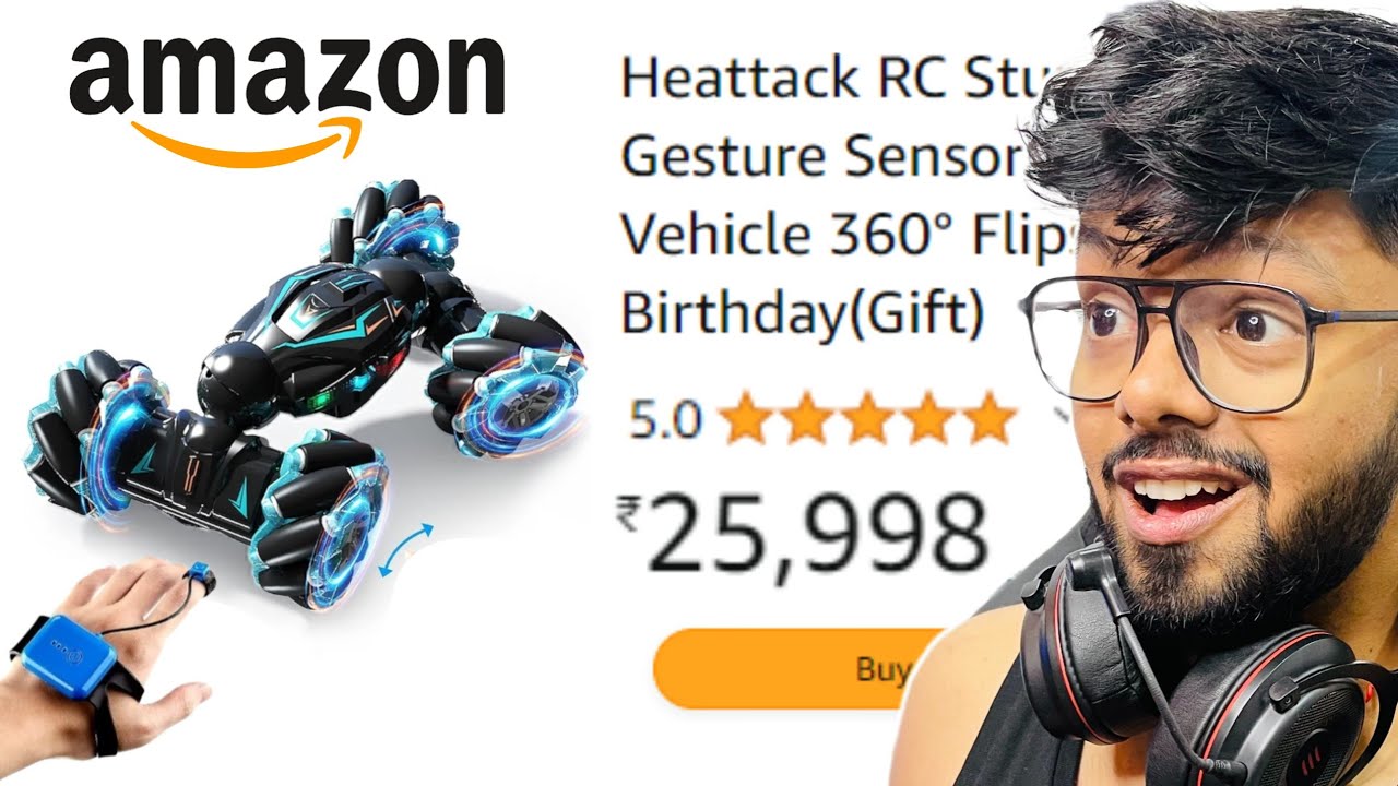 Expensive Hand Gesture Control Remote Control Car - RDXAman - YouTube