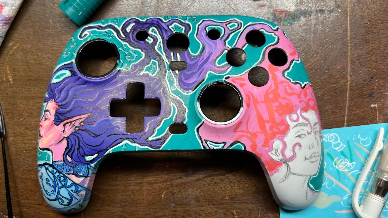 Customizing a @GameSir Xbox Controller with Arrtx Acrylic Markers - YouTube