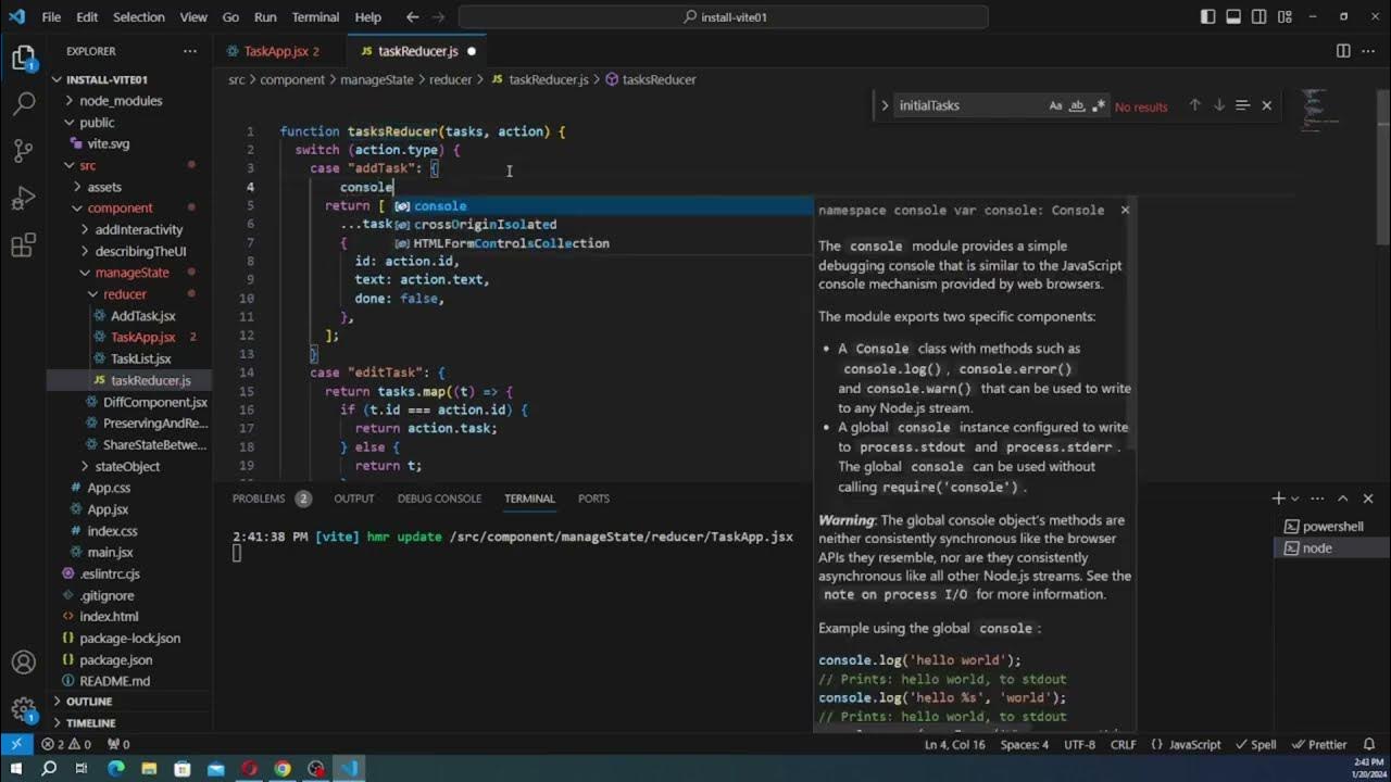 Extracting State Logic into a Reducer continue. -react js-(Speak Khmer)-30 - YouTube