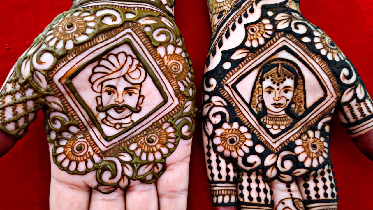 Gangour special mehndi design।। गणगौर मेंहदी।।। ईसर गौरा जी बनाना सीखें ...