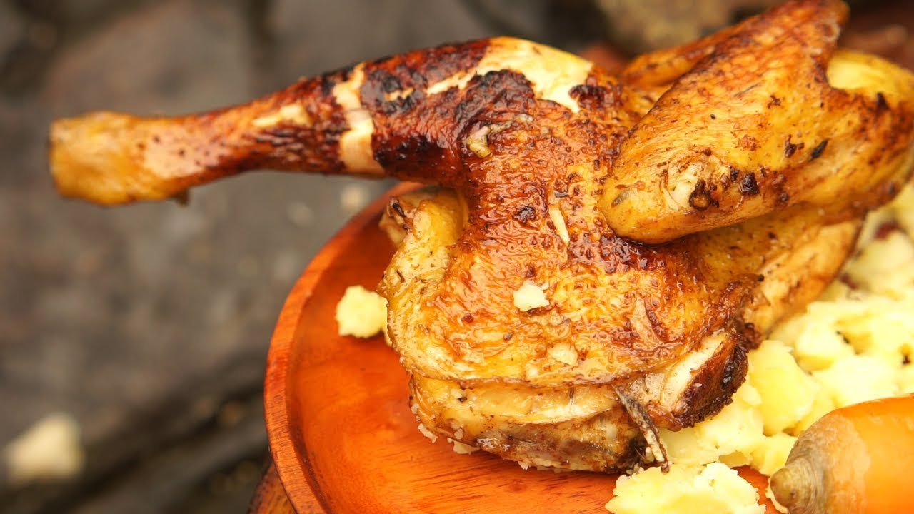 CRISPY FRIED CHICKEN UNDER THE WATERFALL - [KITCHENETTE TV] - YouTube