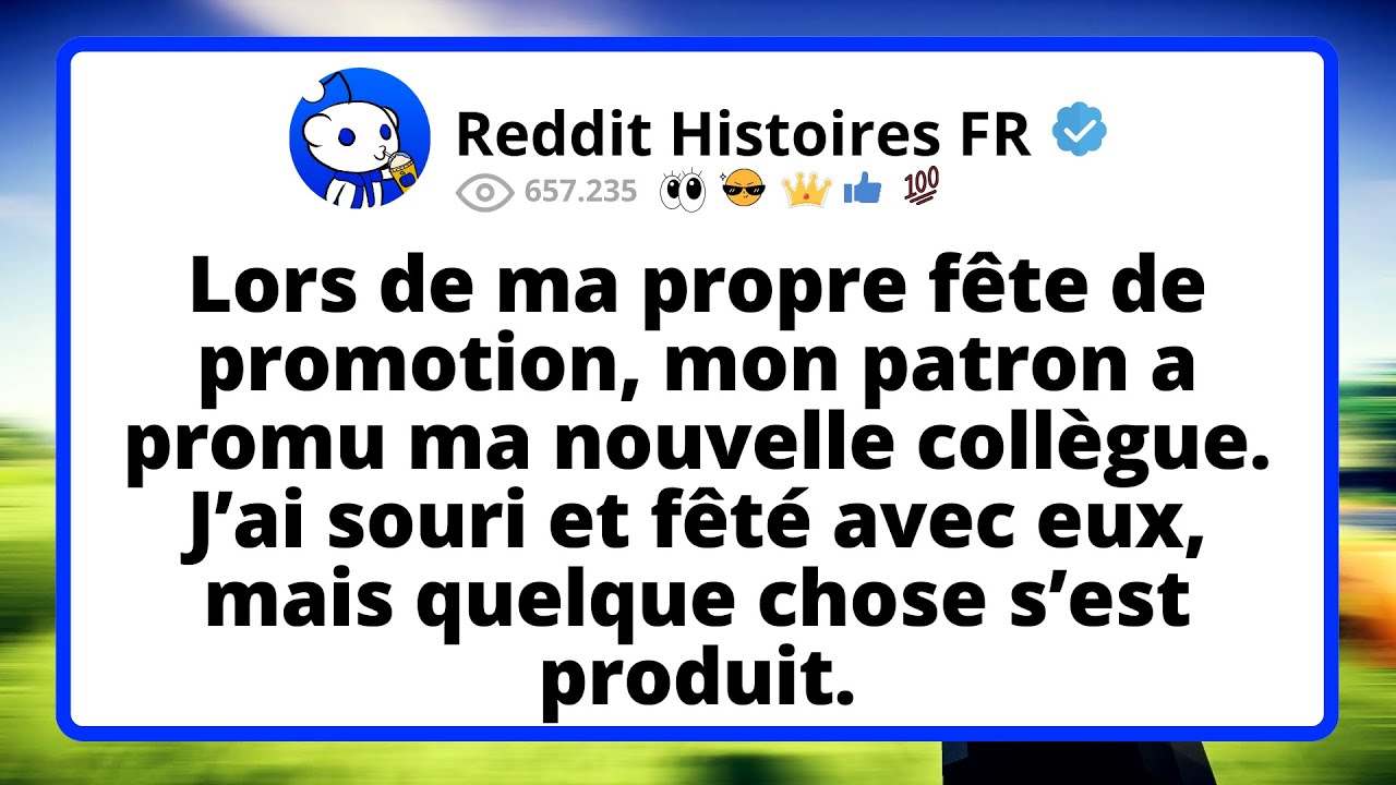 Lors De Ma Propre Fête De Promotion, Mon Patron A Promu Ma Nouvelle ...