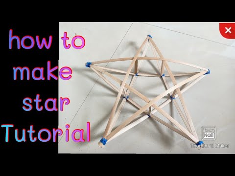 How to make star out of bamboo (requested) //jewel video collection ...