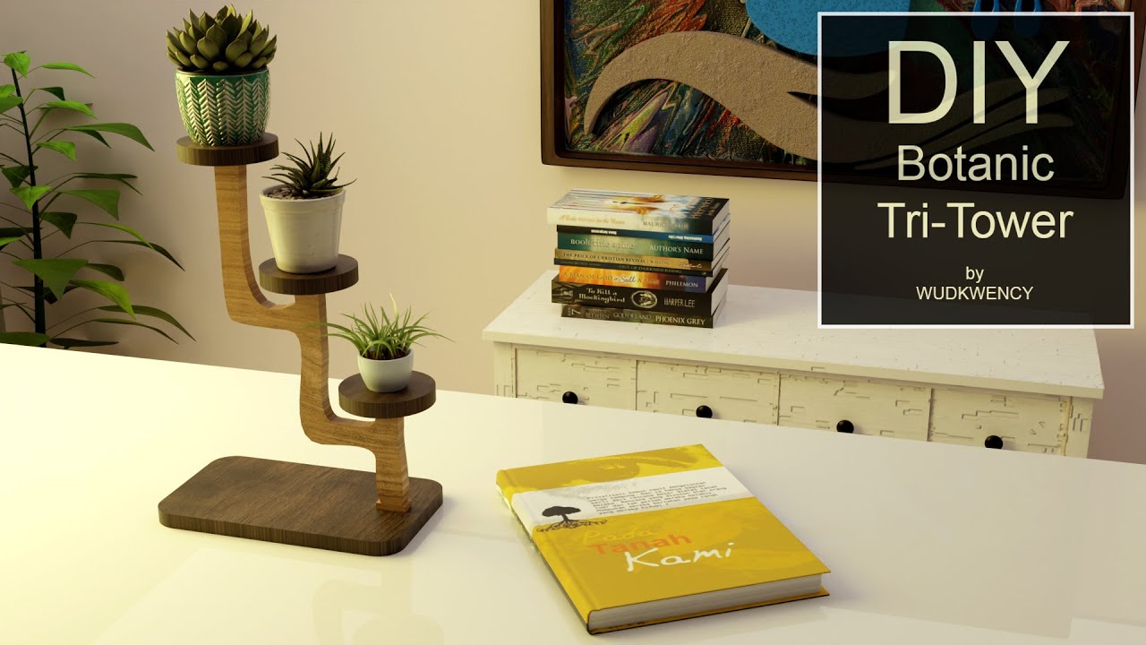DIY Botanic Tri-Tower: Free 3-Tiered Wooden Succulent Planter Stand ...