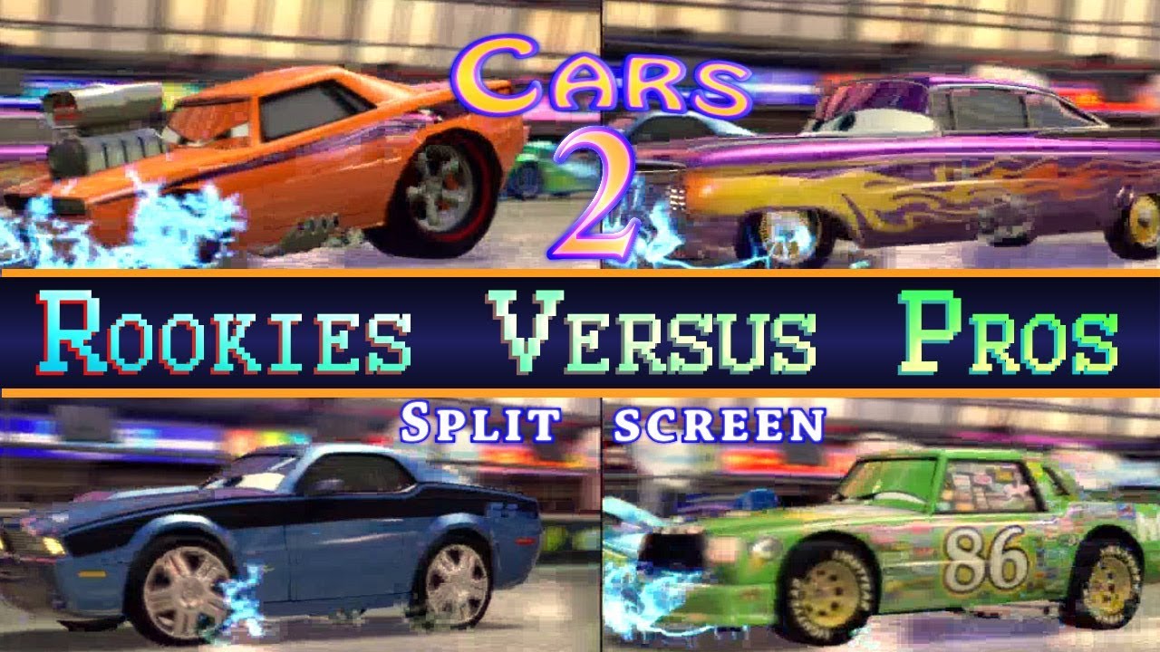 Cars 2 Rookies Versus Pros 4 Player Showdown Chick Hicks Dominates ...