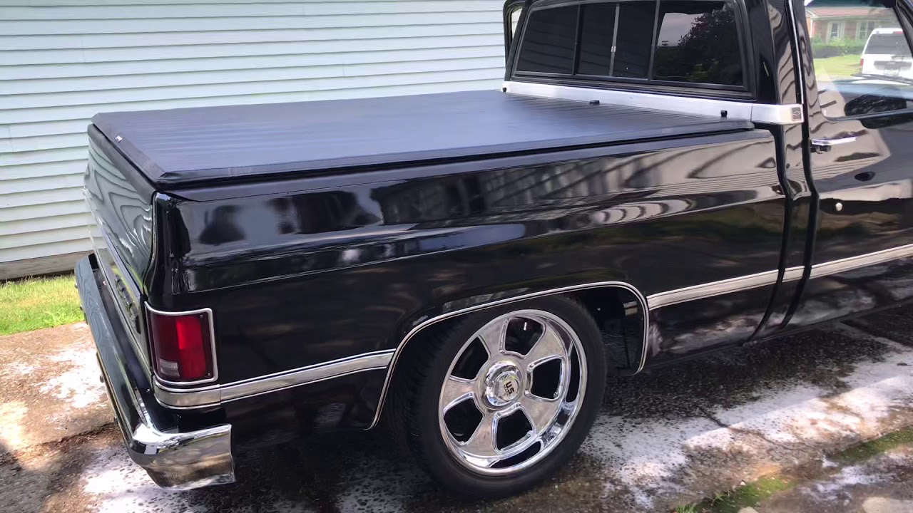 Cadillac 500 swapped 1986 C10 - YouTube