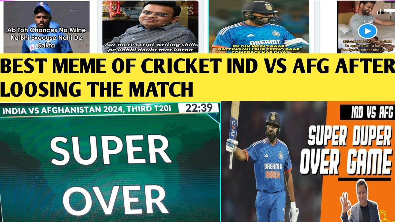 Best viral cricket meme After India win 3rdT20 on Afghanistan| ind vs ...
