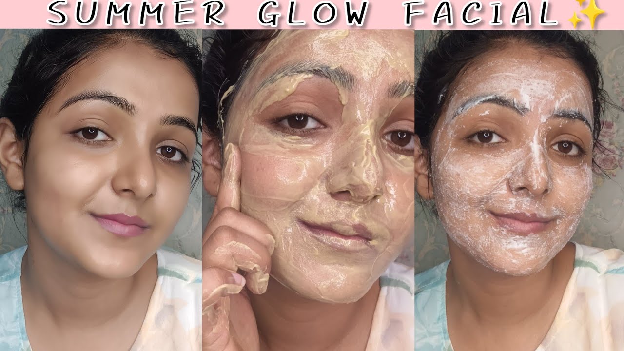DIY *SUMMER GLOW FACIAL* सिर्फ एक बार Use करे | 10 गुना ज्यादा Glow ओर ...