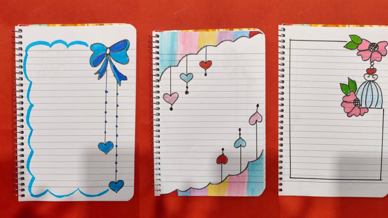 3beautiful Front page ideas for school project/Easy and Amazing front ...