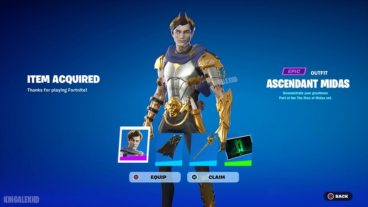 How To Get Ascendant Midas Skin NOW FREE In Fortnite! (Unlock Golden ...