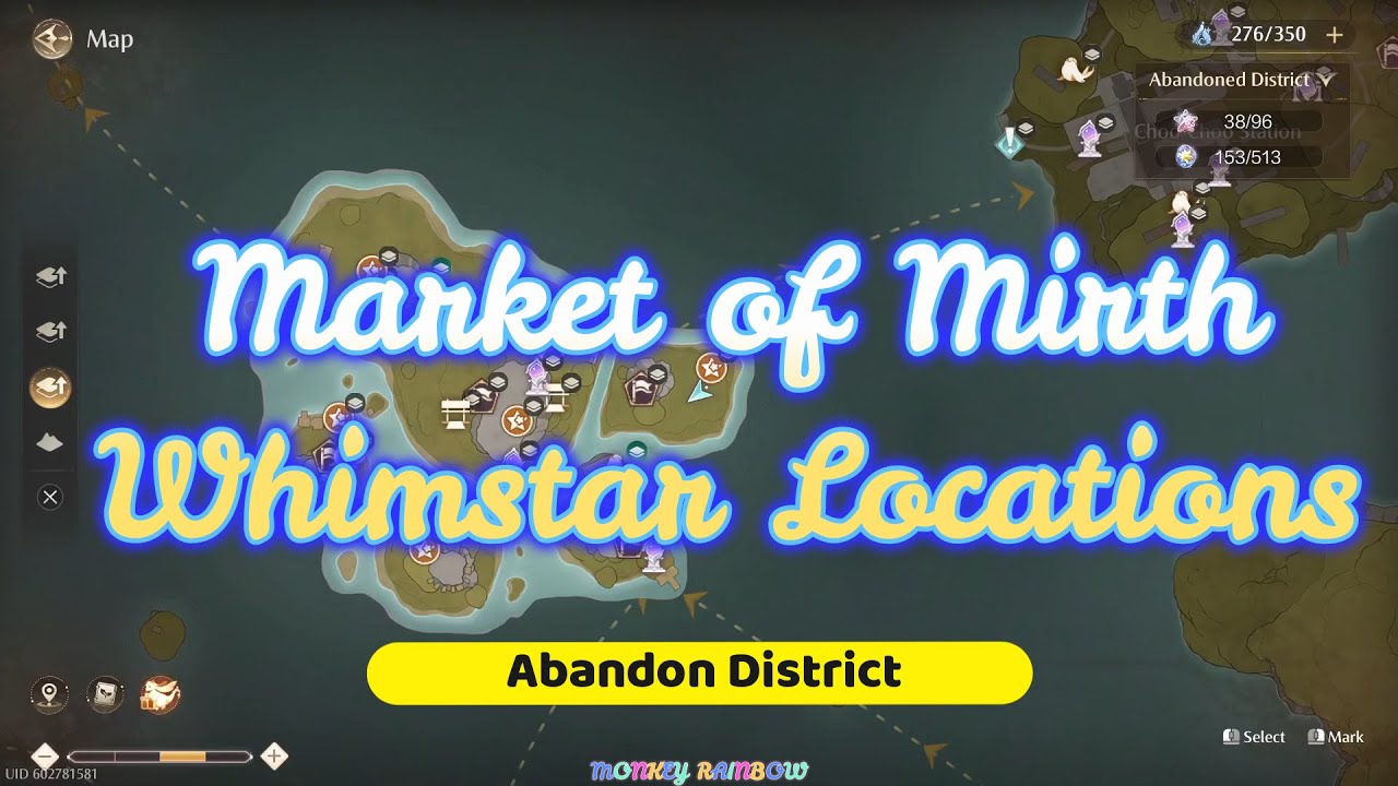 [Infinity Nikki Guide] Where to find All Whimstar at Market of Mirth Abandon District - YouTube