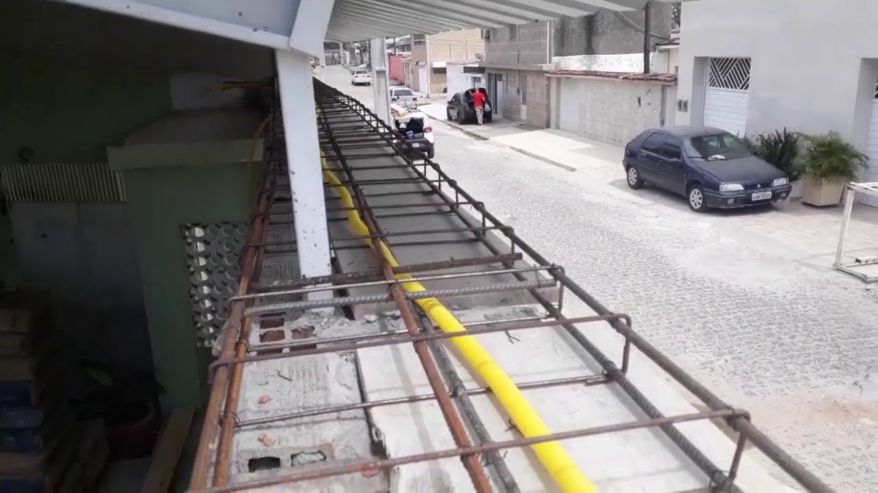 | fazendo marquise em muro | - YouTube