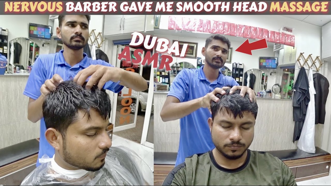 Asmr Nervous Barber Gave Me Smooth Head Massage π¦πͺ Youtube