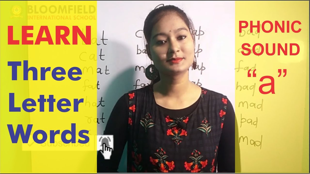 Phonics Sound : Three Letter Words | Learn Phonics For Kids | 3 Letter ...