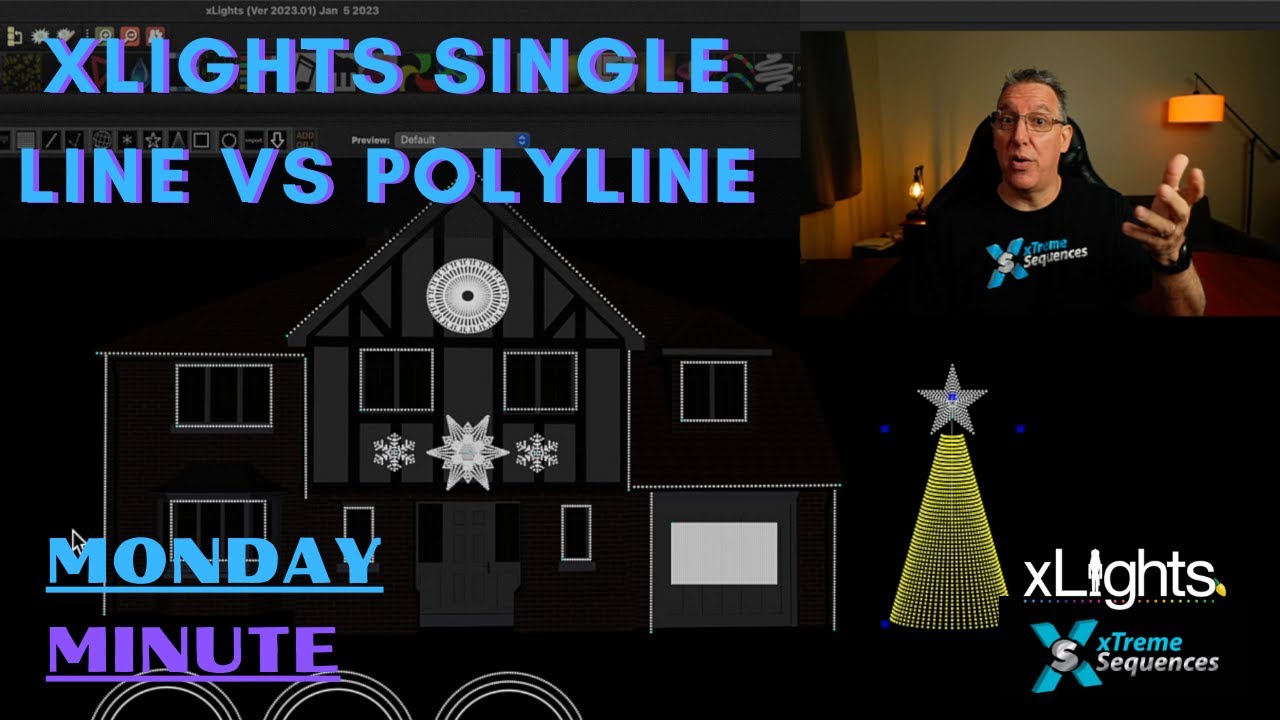xLights Single Line vs Polyline Model - YouTube