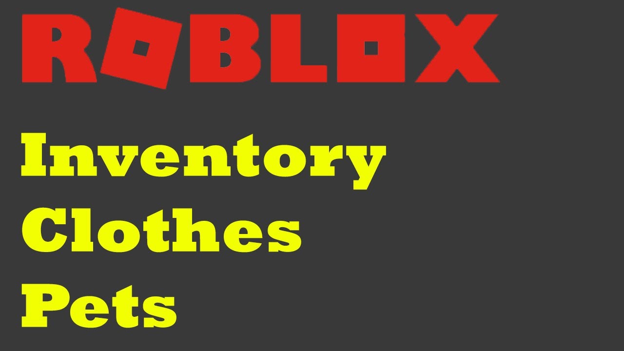 Roblox Inventory System with Pets and Clothes - YouTube