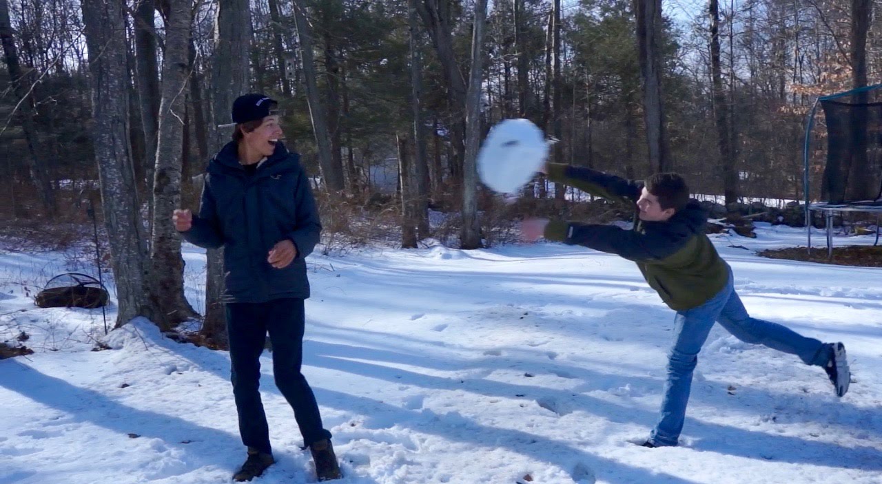 GETTING HIT WITH A GIANT SNOWBALL | Day 1 - YouTube